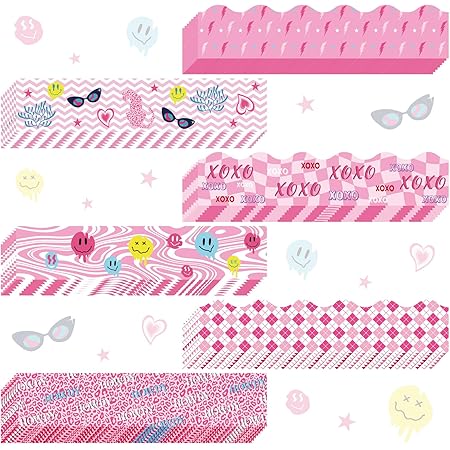 Amazon.com: Ctosree 72 Pcs Preppy Bulletin Board Borders Self Adhesive ...
