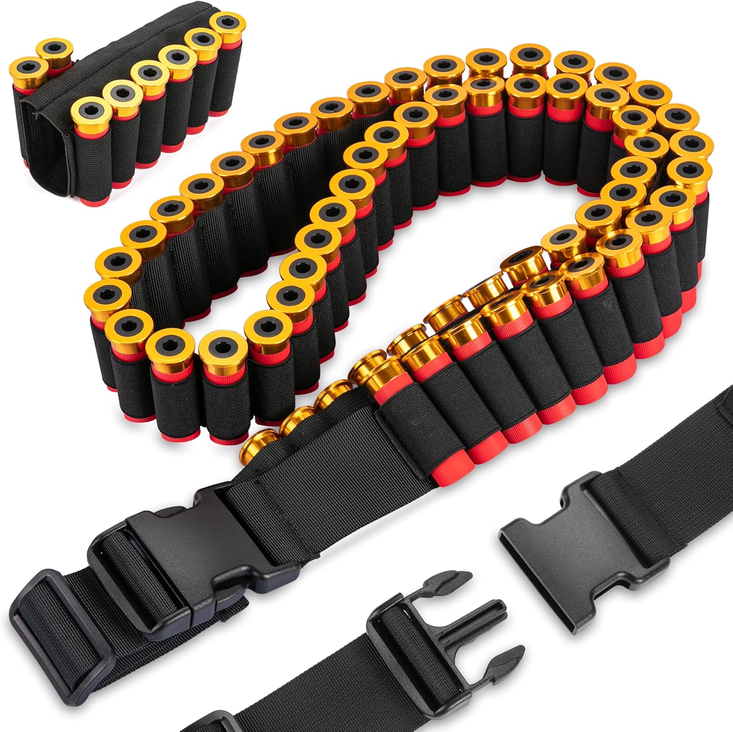 Amazon.com : Ynleuxgs Tactical Shotshell Bandolier Holder from 12 to 20 ...
