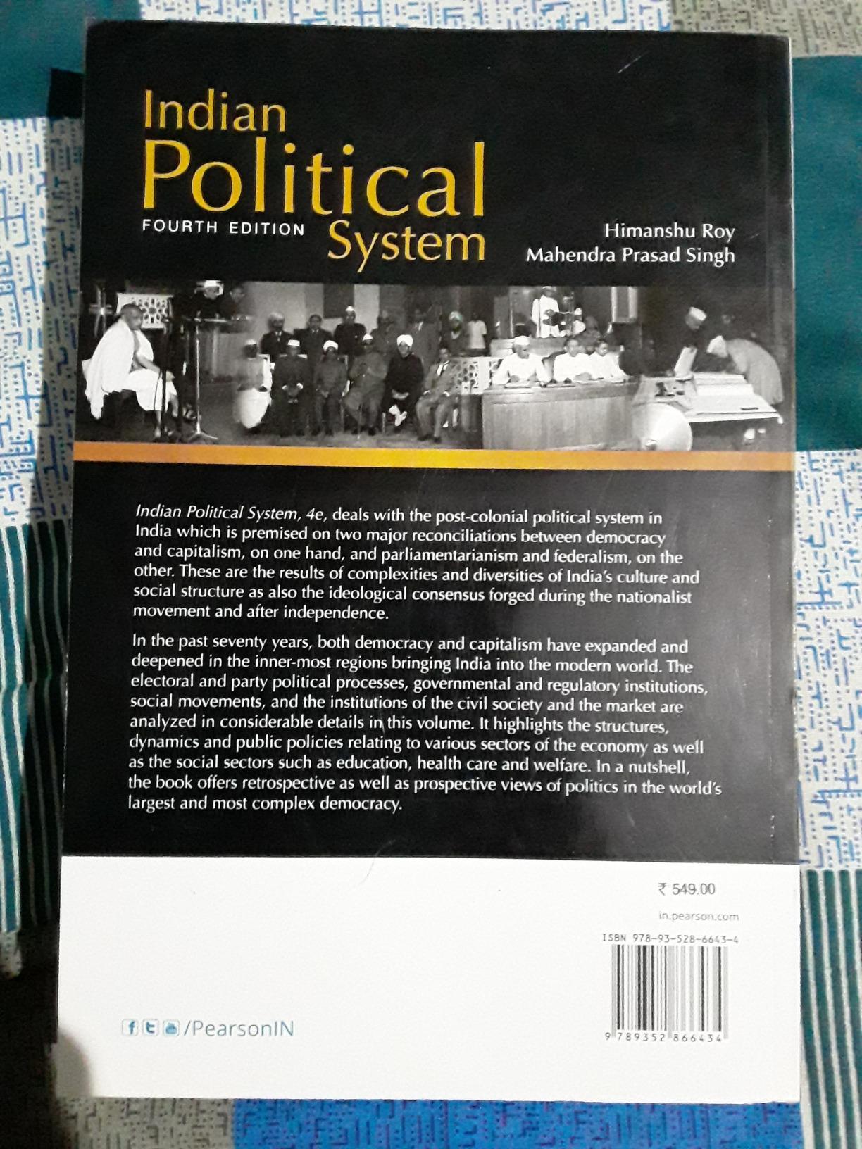 Buy Indian Political System, 4e Book Online at Low Prices in India ...
