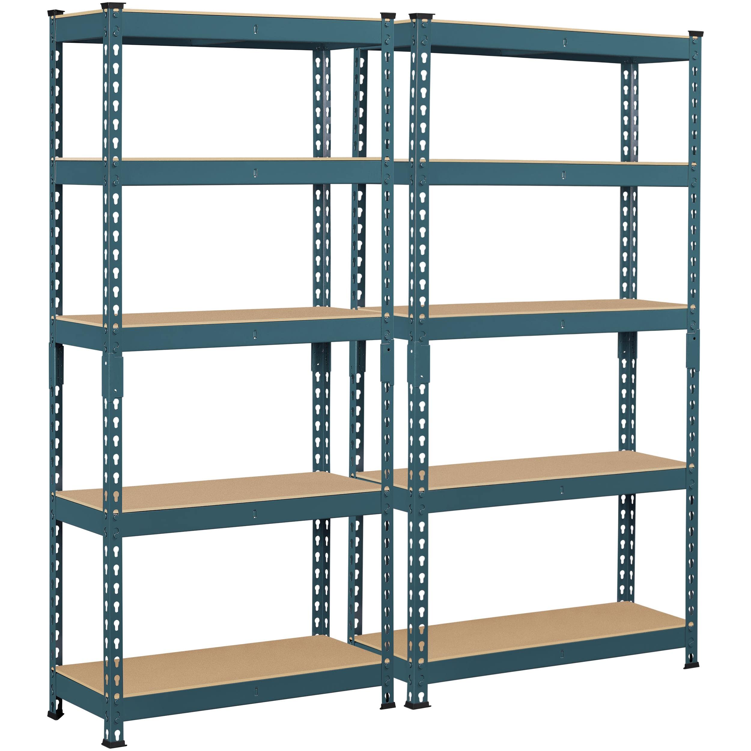 Amazon.com: Topeakmart 2 PCS 5-Tier Utility Shelves, Metal Storage ...