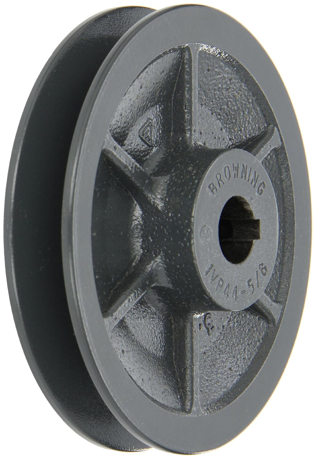 Browning 1VP44X5/8 Variable Pitch Sheave, 1 Groove, Finished Bore, Cast ...