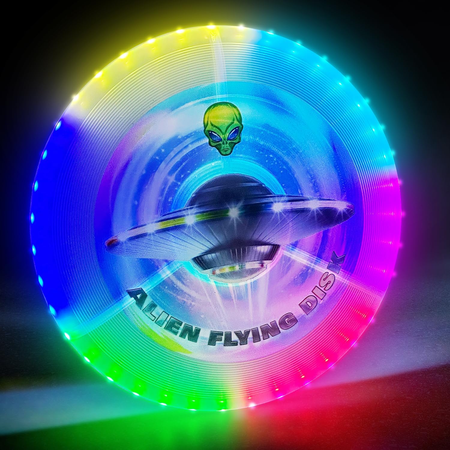 Amazon.com: LED Light Up Flying Disc with Millions of Colors, 12 ...