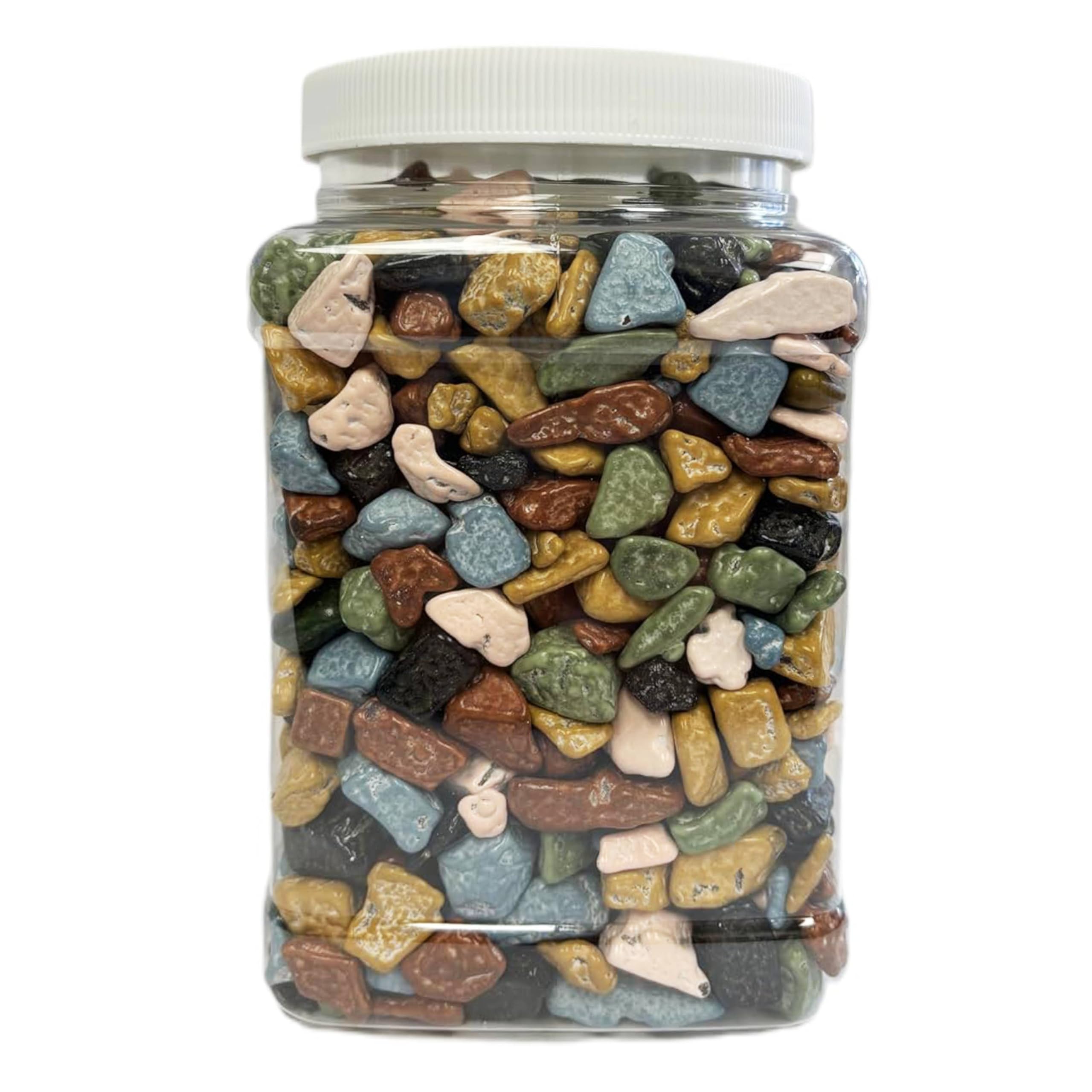 Amazon.com : Sarah's Candy Factory Chocolate Rocks | Candy Coated ...
