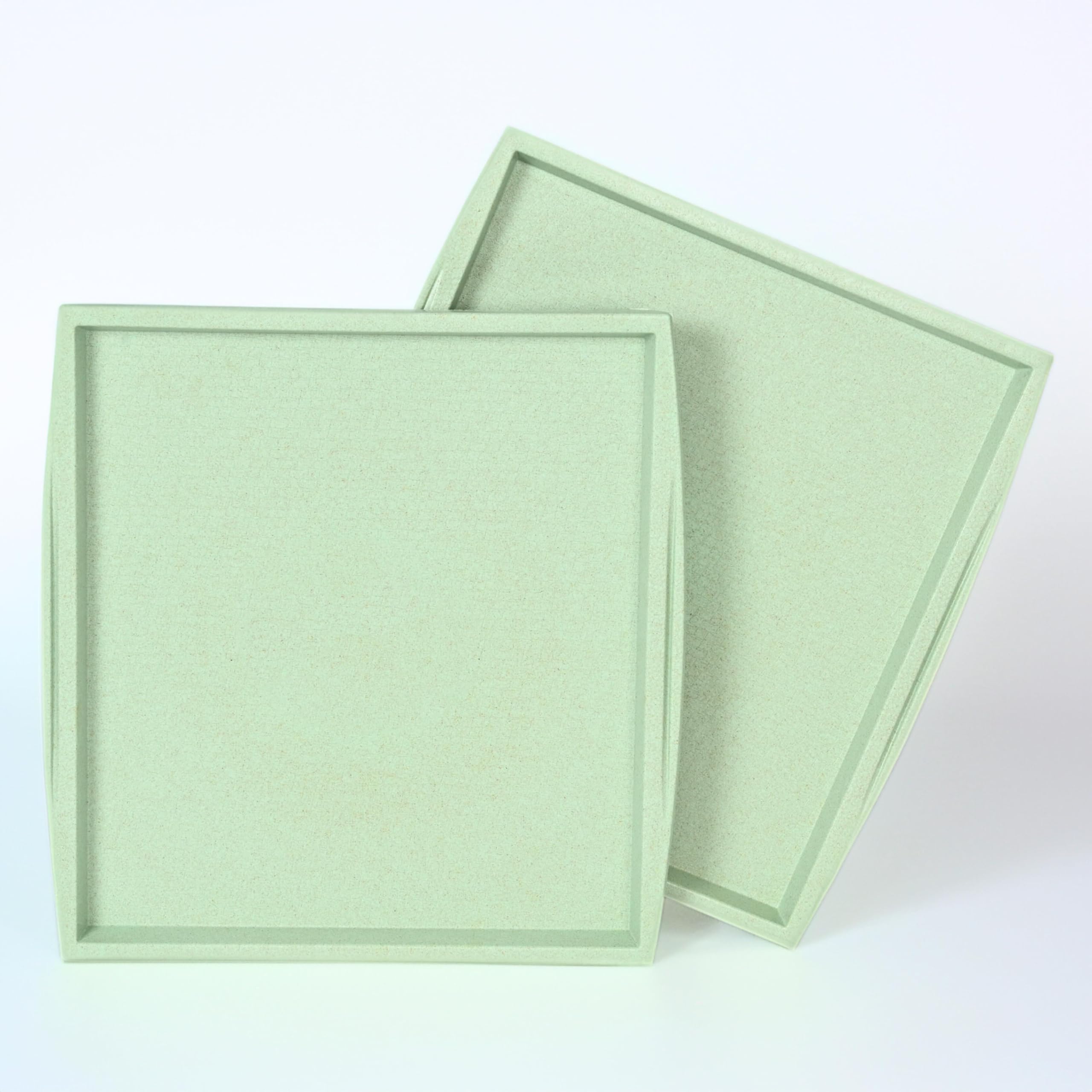 Eha Earth Friendly Square Trays for Serving Set of 2 | 11 Inch ...