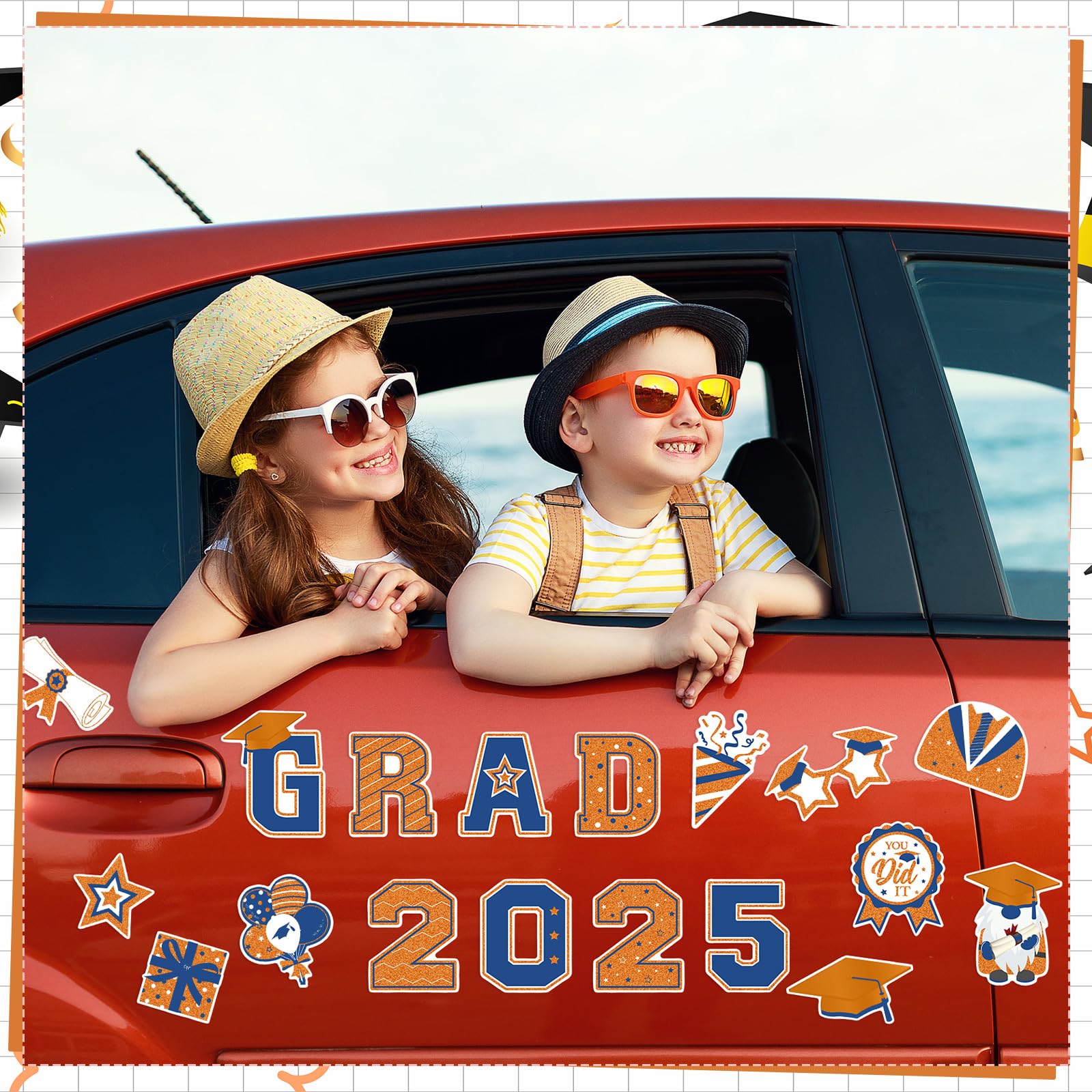 Snapklik.com : Landhoow 30 Pcs Graduation Car Magnets 2025 Senior ...