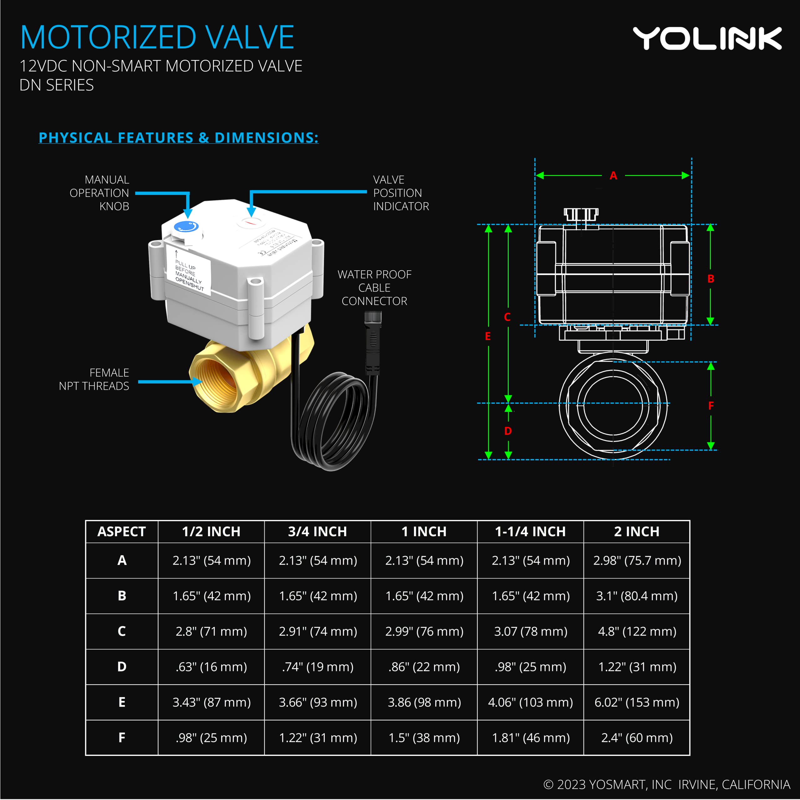 Snapklik.com : YoLink Wireless Smart Valve Control Kit - 1" Brass ...