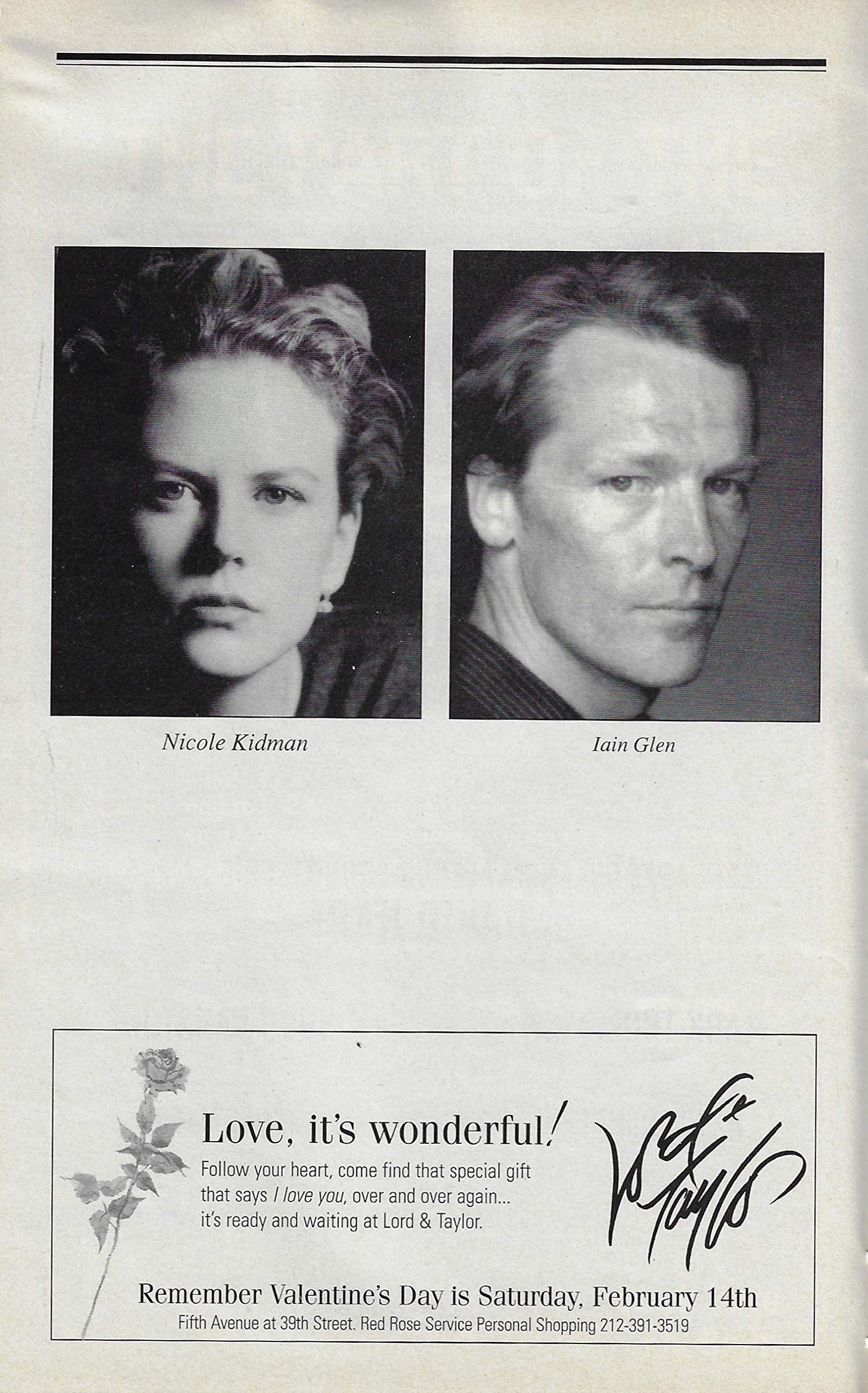 Iain Glen Nicole Kidman