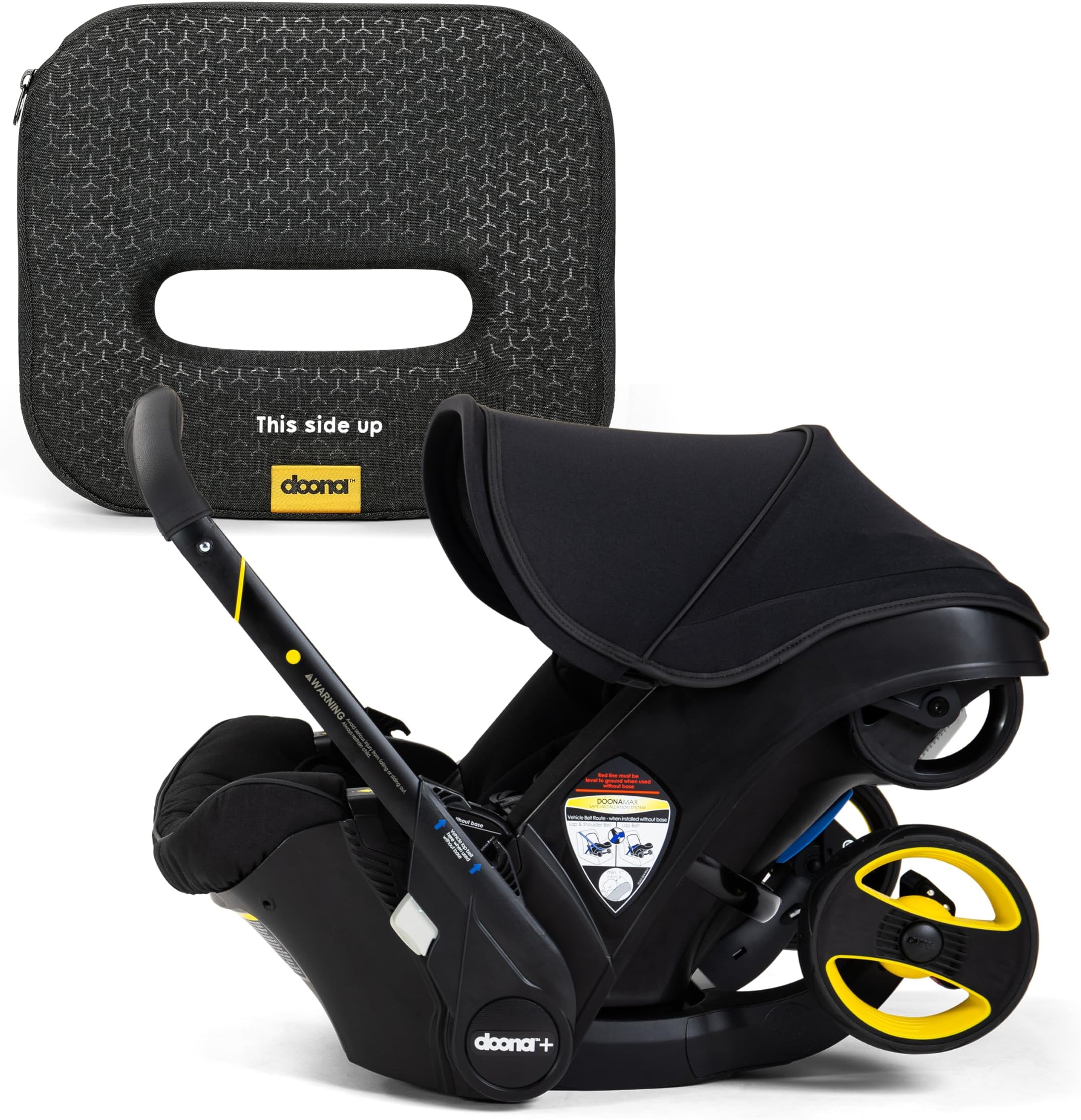 Amazon.com : Doona Infant Car Seat, Latch Base and SensAlert Bundle ...