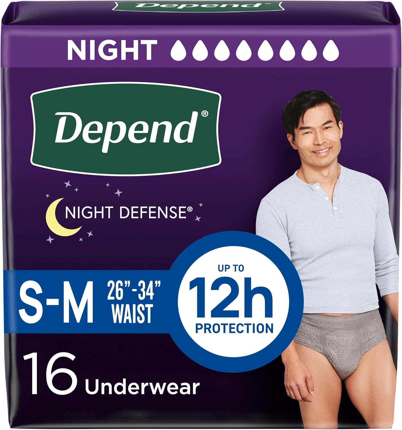 Amazon.com: Depend Night Defense Adult Diapers, Incontinence Underwear ...