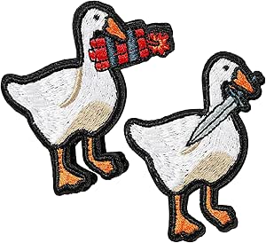 Amazon.com: XMJY 2 Pcs Funny Tactical Duck Patches, Duck with Knife and Explosive Hook and Loop ...