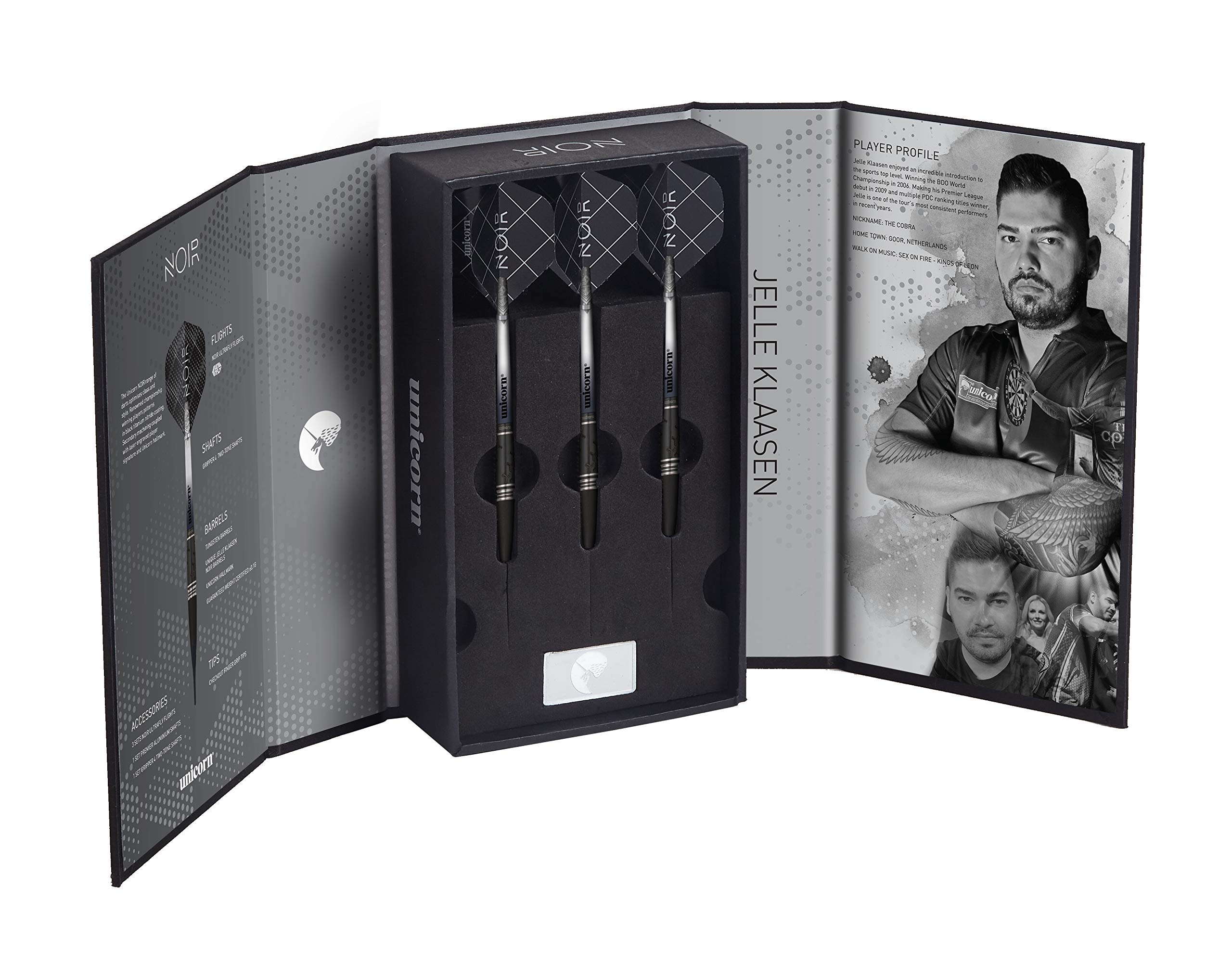 Snapklik.com : Unicorn Darts Noir - Jelle Klaasen 90 Percent Tungsten ...