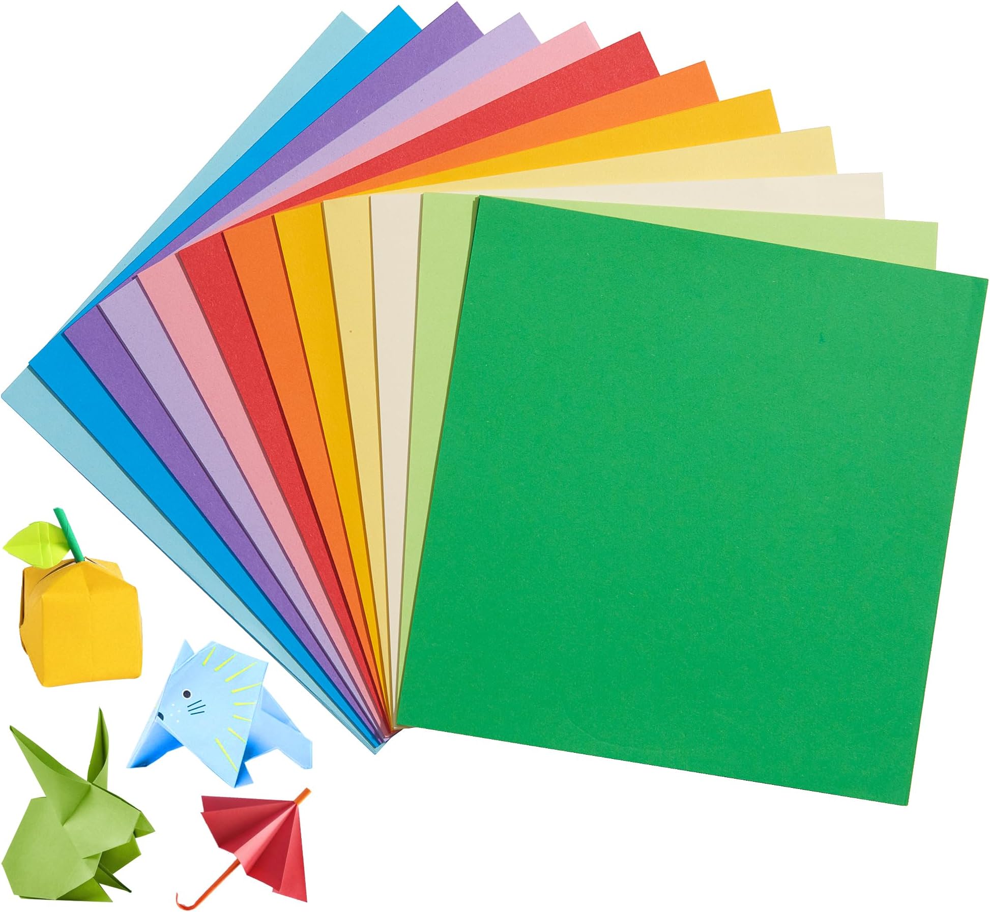 Colorful Origami Paper 120 Sheets, 12 Bright Colors 6 Inch 70gsm Double ...