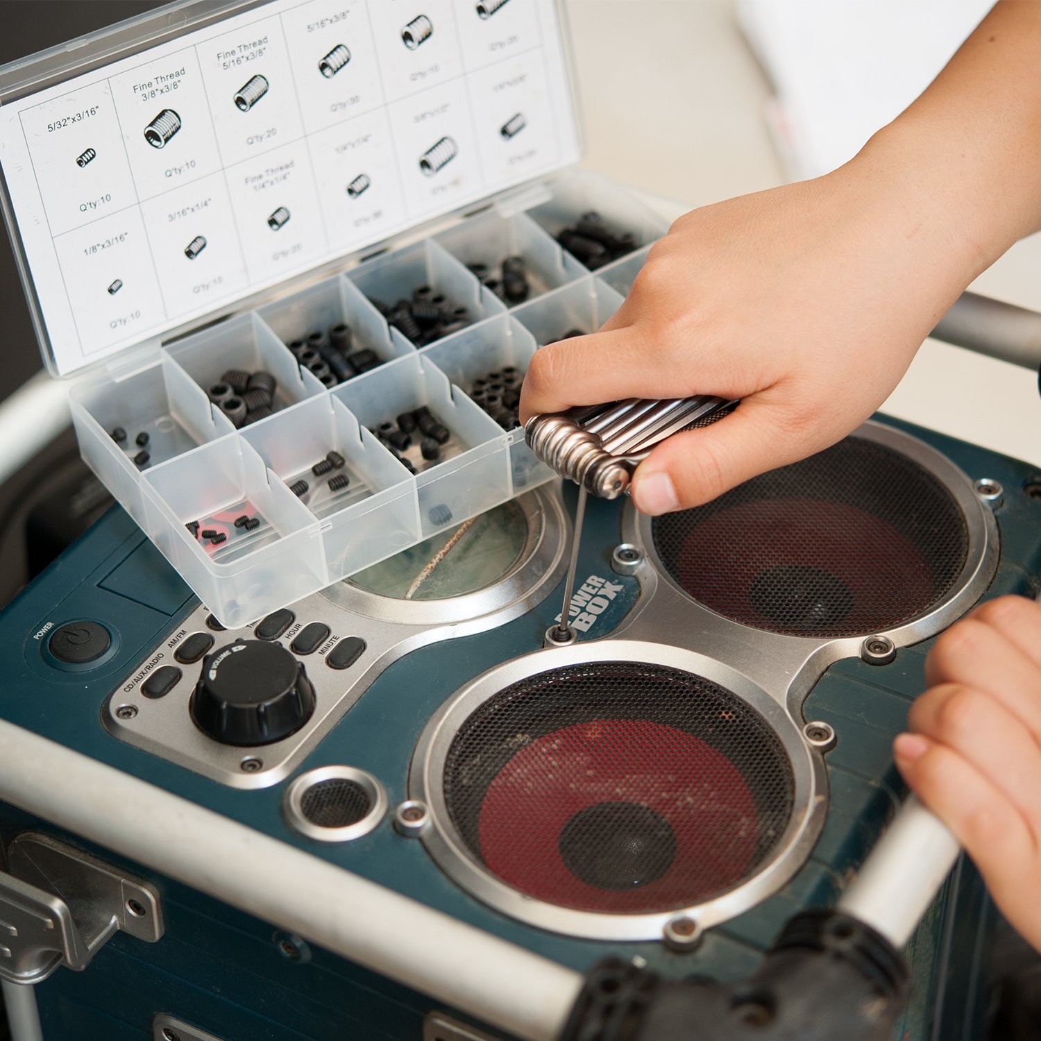 Snapklik.com : NEIKO 50484A Internal Hex Allen Set Screw Assortment Kit ...