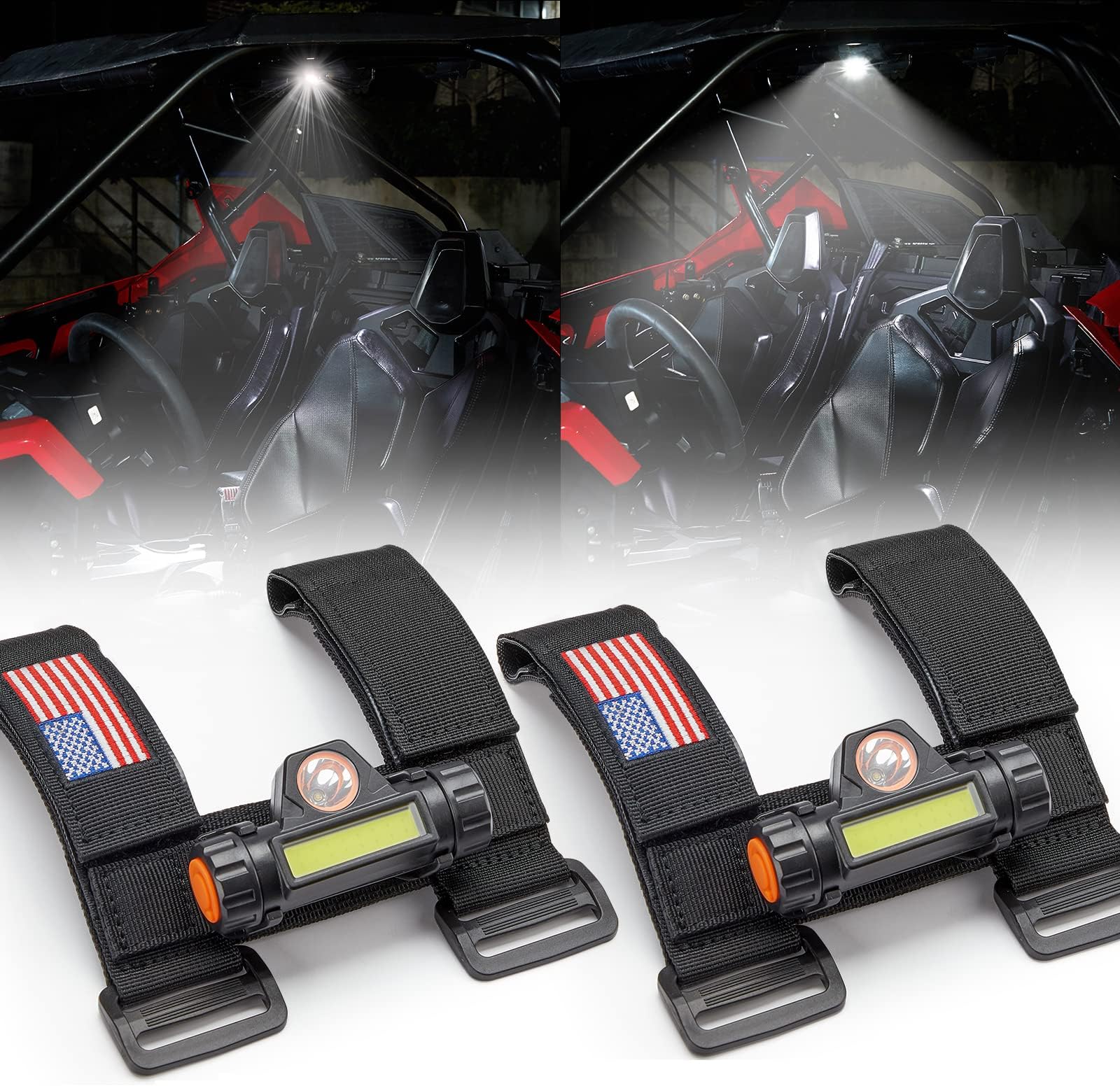 Amazon.com: KEMIMOTO UTV Dome Light Vehicle Cab LED Light, White Bright ...