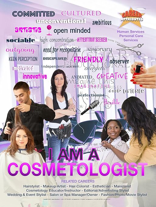 Amazon.com: Jaguar Educational I Am a Cosmetologist Career Attributes ...