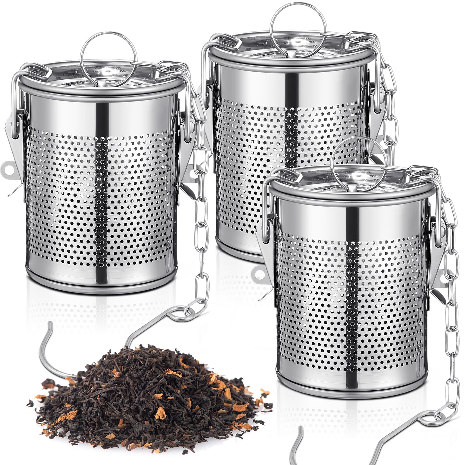 Amazon.com: Teenyyou 3 Pcs Large Tea Infuser for Loose Leaf Tea, 304 ...