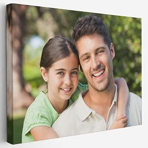 Amazon.com: 11x14 Custom Gallery Wrapped Wooden Framed Canvas Print ...