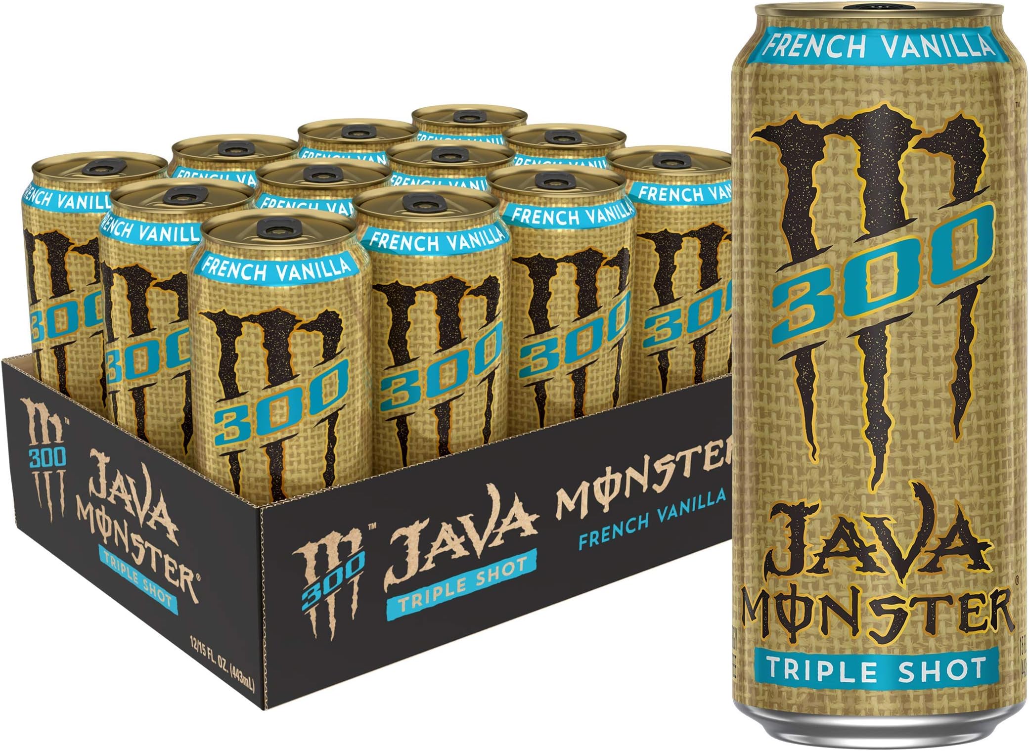 Amazon.com : Monster Energy Java 300 Triple Shot Robust Coffee, French ...