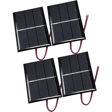 Amazon.com: Set of 4 Pieces NUZAMAS 1.5V 0.65W 60X80mm Micro Mini Solar ...
