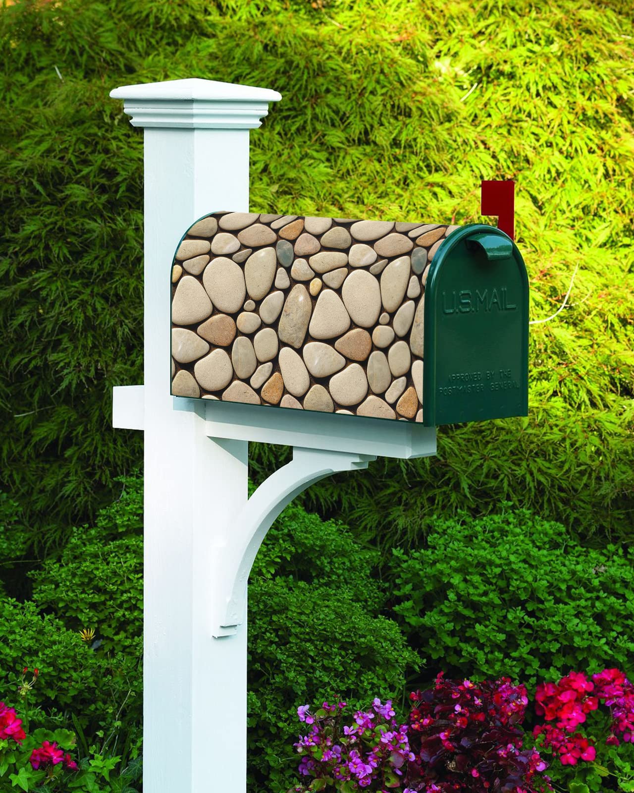 Stone Mailbox Post Covers GenStone Stone Post Wrap