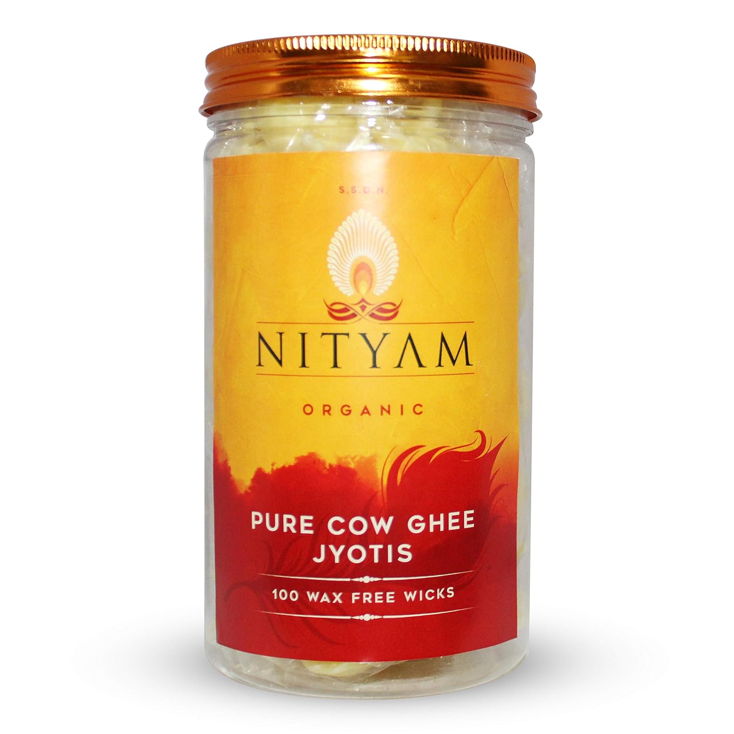 Nityam Wicks Soaked in Pure Cow Ghee Ghee Wicks/Readymade Ghee Cotton ...