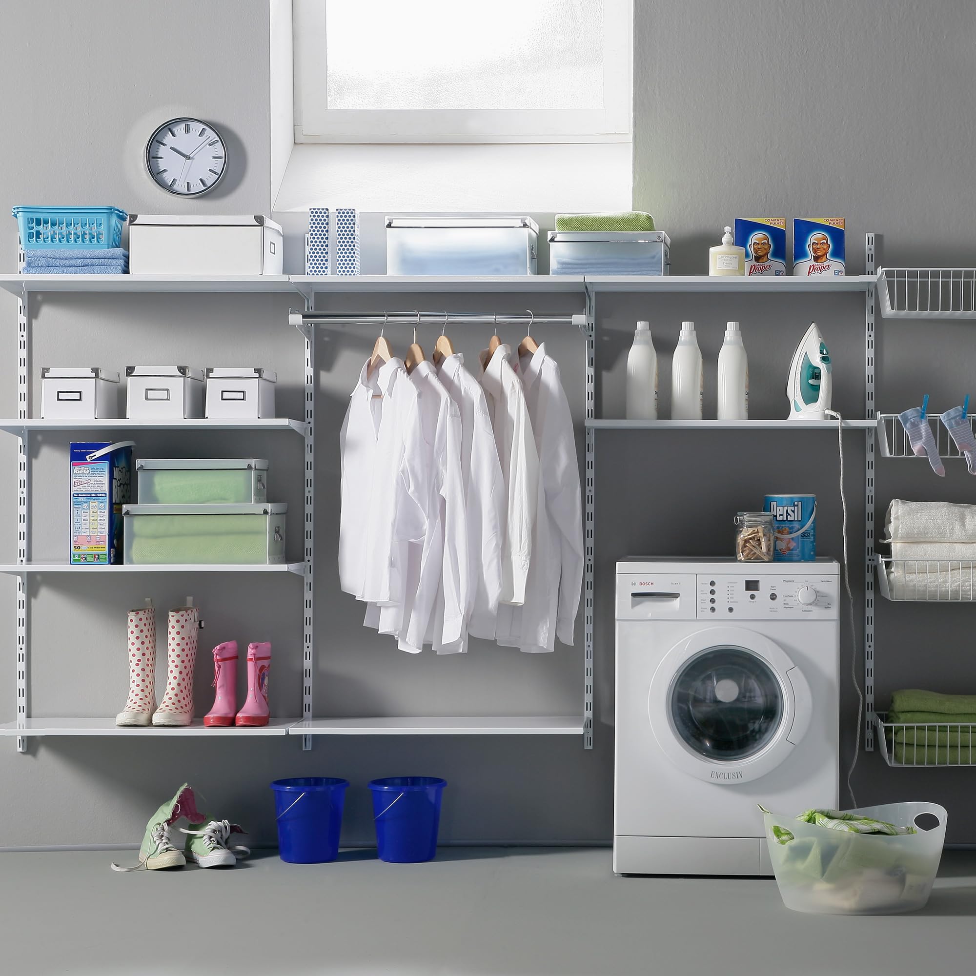 Wall Shelf Double Slot Standards And Brackets Twin Slot Shelving