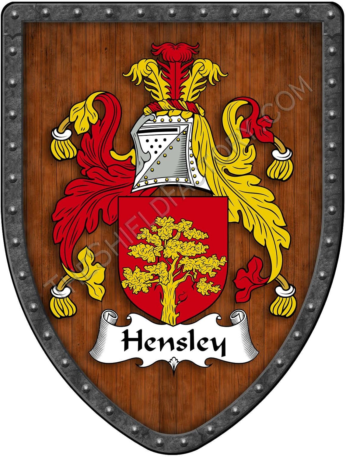 Amazon.com: Hensley Family Crest Custom Coat of Arms, Family Ancestry ...