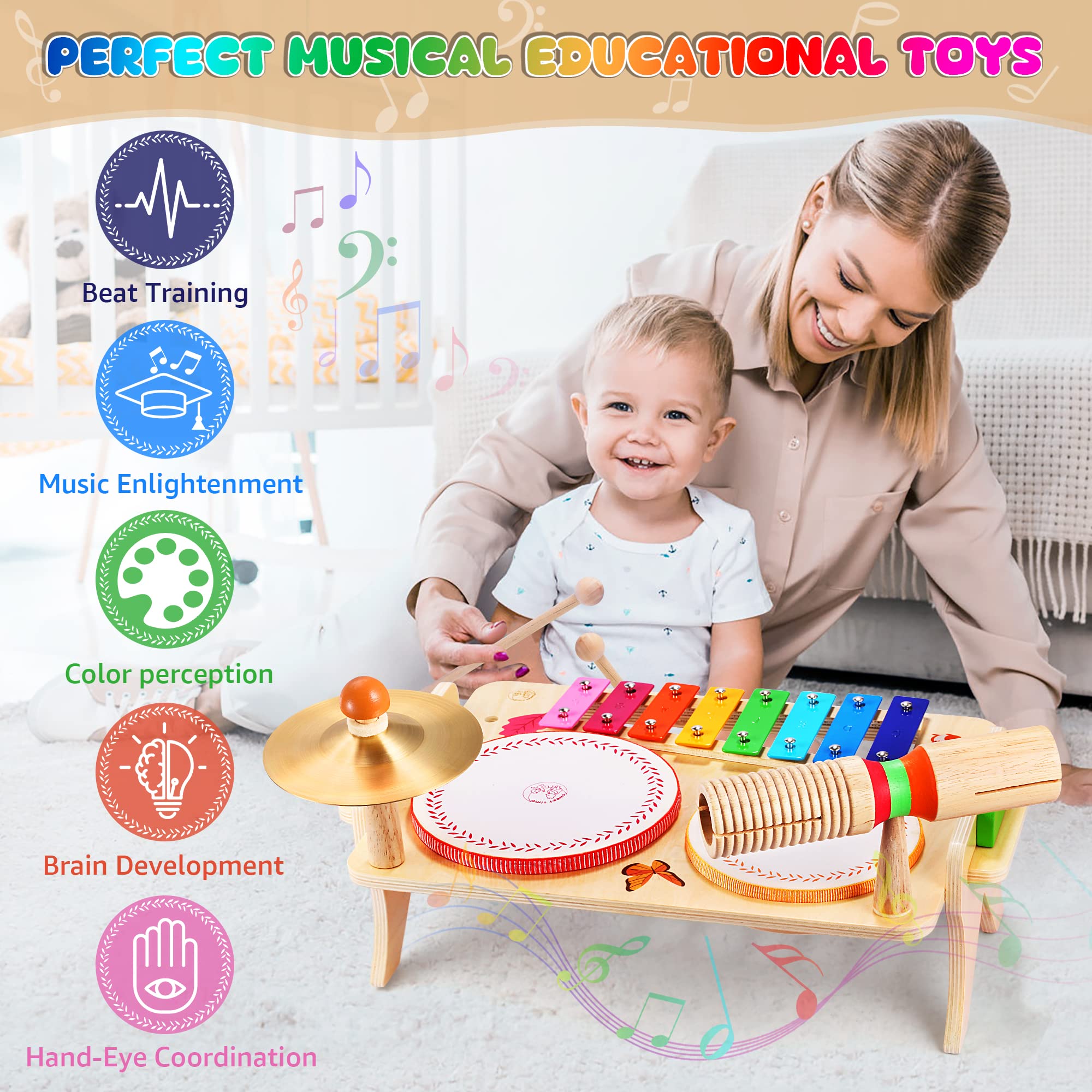 Snapklik.com : Wingyz Kids Drum Set, Baby Musical Instruments Toys For ...