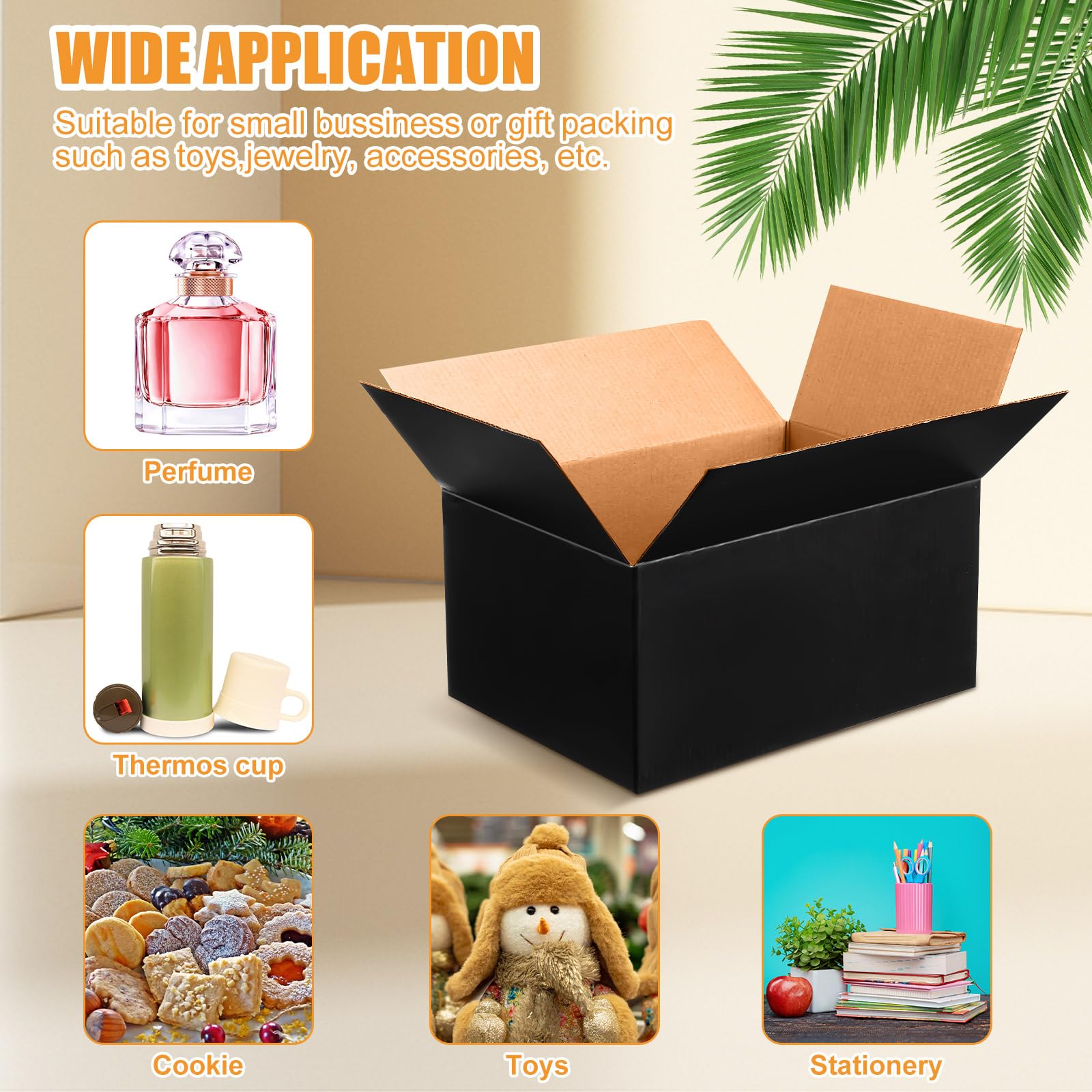 Yeaqee 72 Pcs Shipping Boxes Corrugated Cardboard Box Shipping Boxes ...