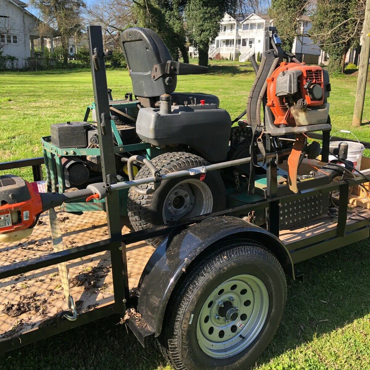 Snapklik.com : 3 Place Weed Eater Rack Carrier Mount On Landscape Truck ...