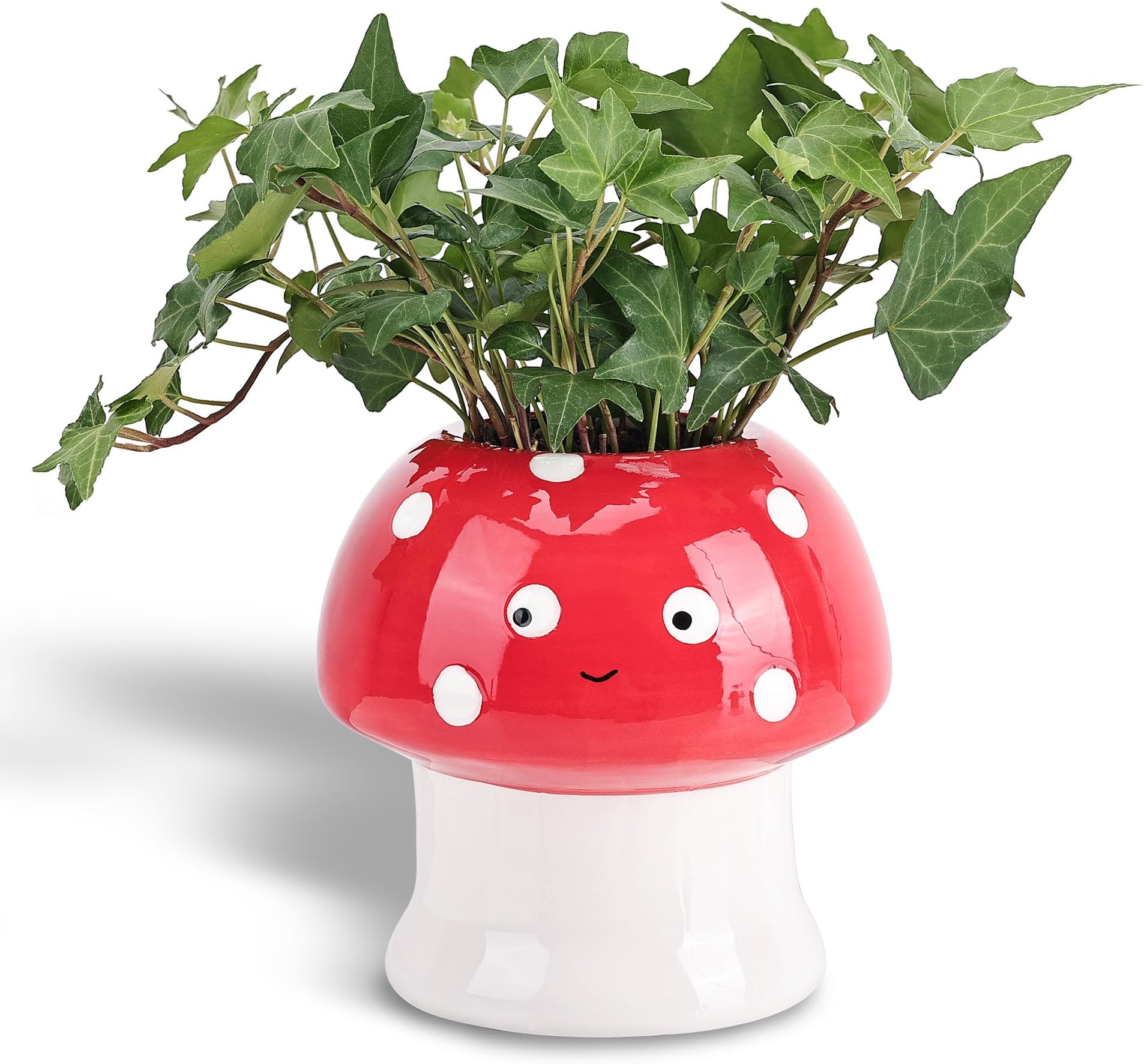 Amazon.com : Streamline Imagined Ceramic Small Kawaii Mushroom Planter ...