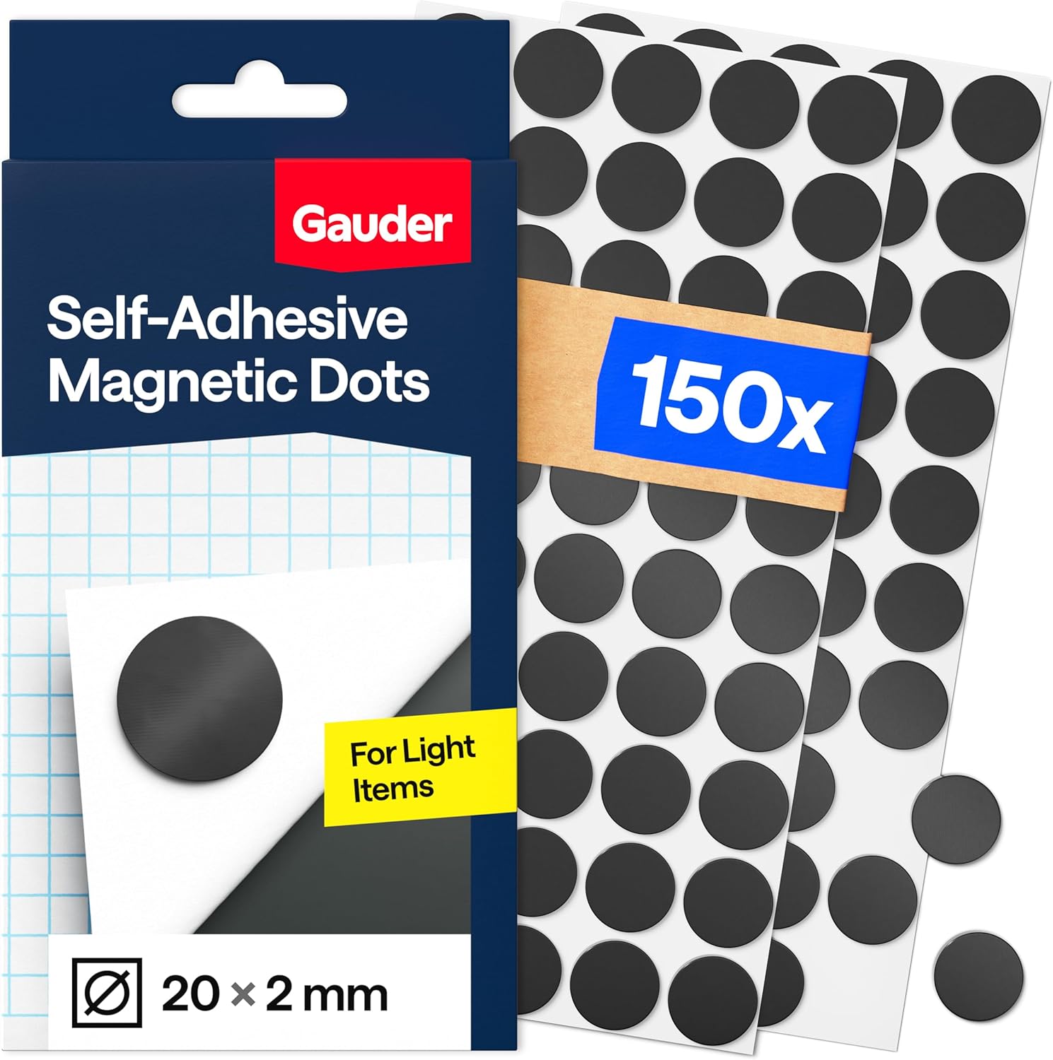 GAUDER Self-Adhesive Magnetic Dots - Craft Magnet - Self-Adhesive ...