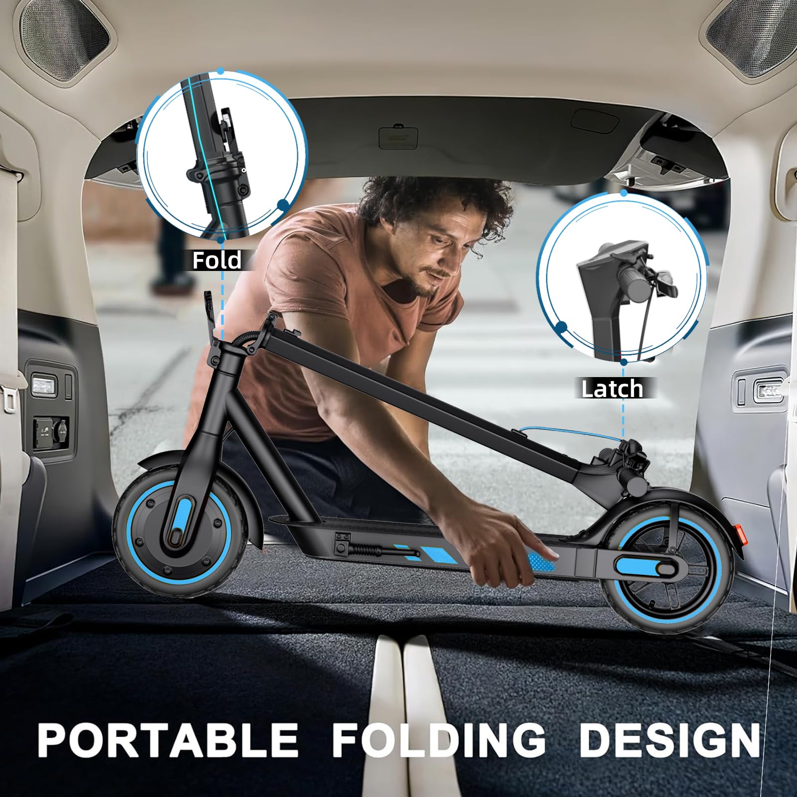 25 Mph Max Speed Electric Scooter STOKRA V10PRO Electric Scooter – 500W ...