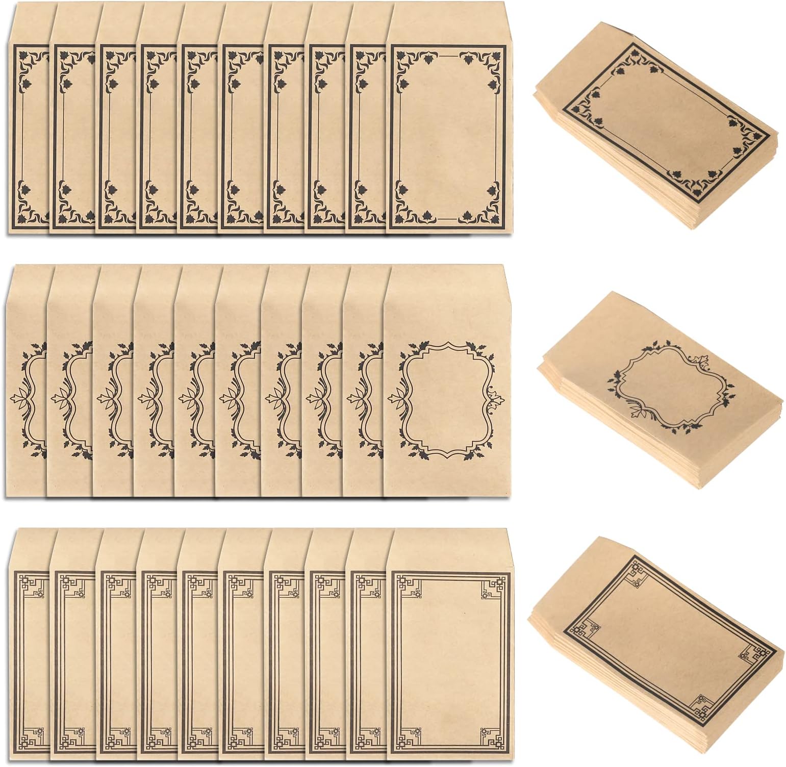 Amazon.com : Seed Envelopes 2 1/4 x 3 1/2 Inches Coin Envelopes 100 ...