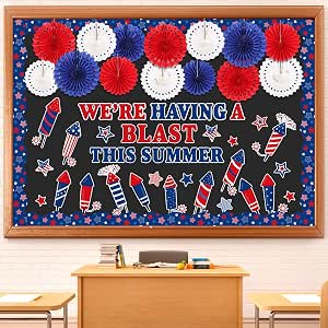 Amazon.com: Gilprop 4th of July Bulletin Board Set Patriotic Theme ...