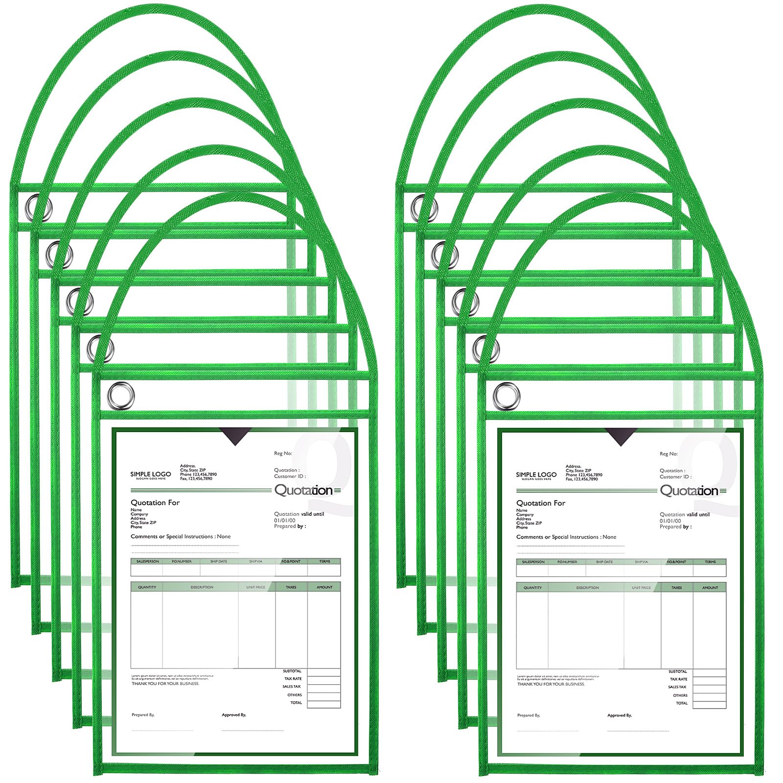 Amazon.com : Epakh 30 Pack Shop Ticket Holders Work Order Holder for 9 ...