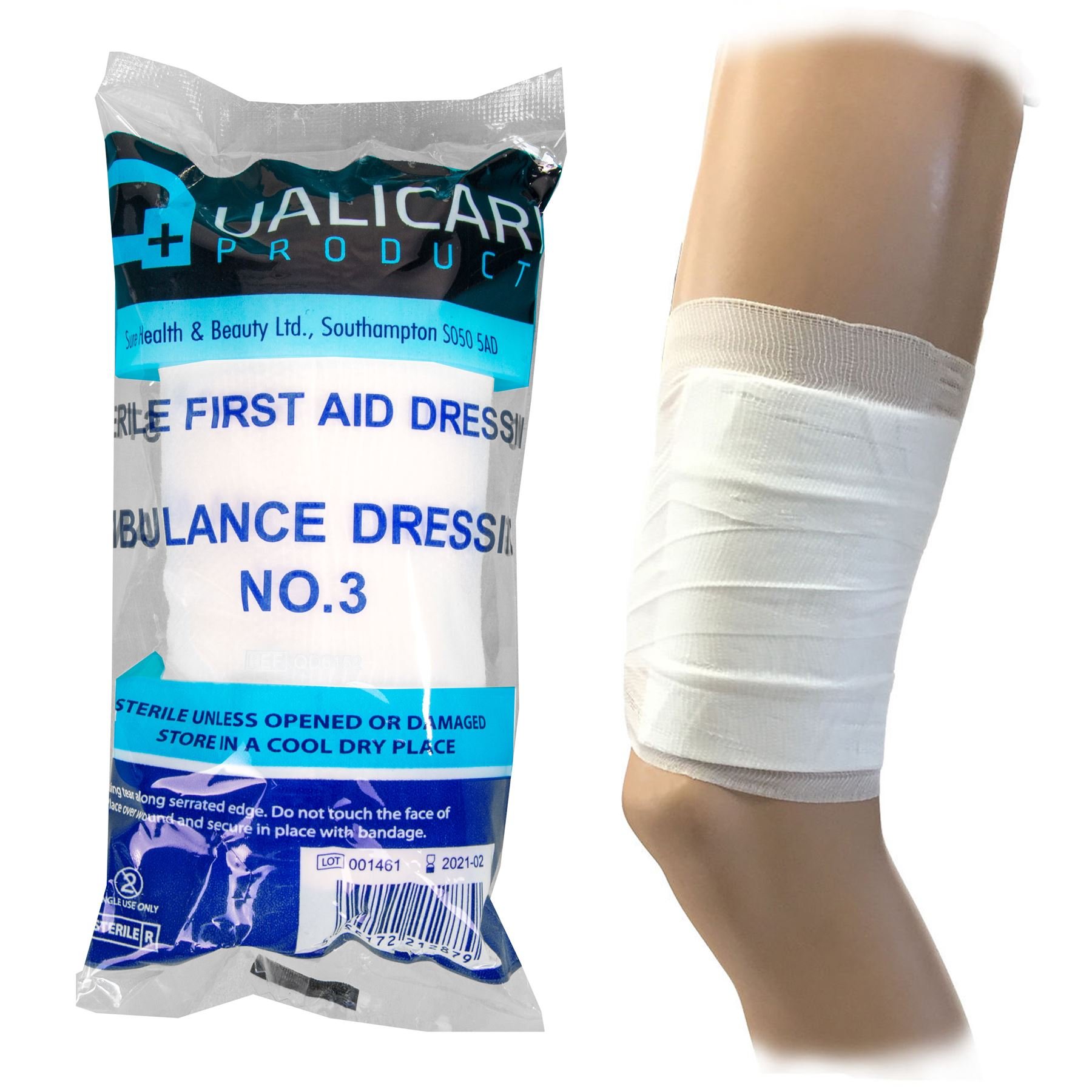 5X Sterile Ambulance No.3 Dressings + Bandages | Deep Trauma/Wound ...