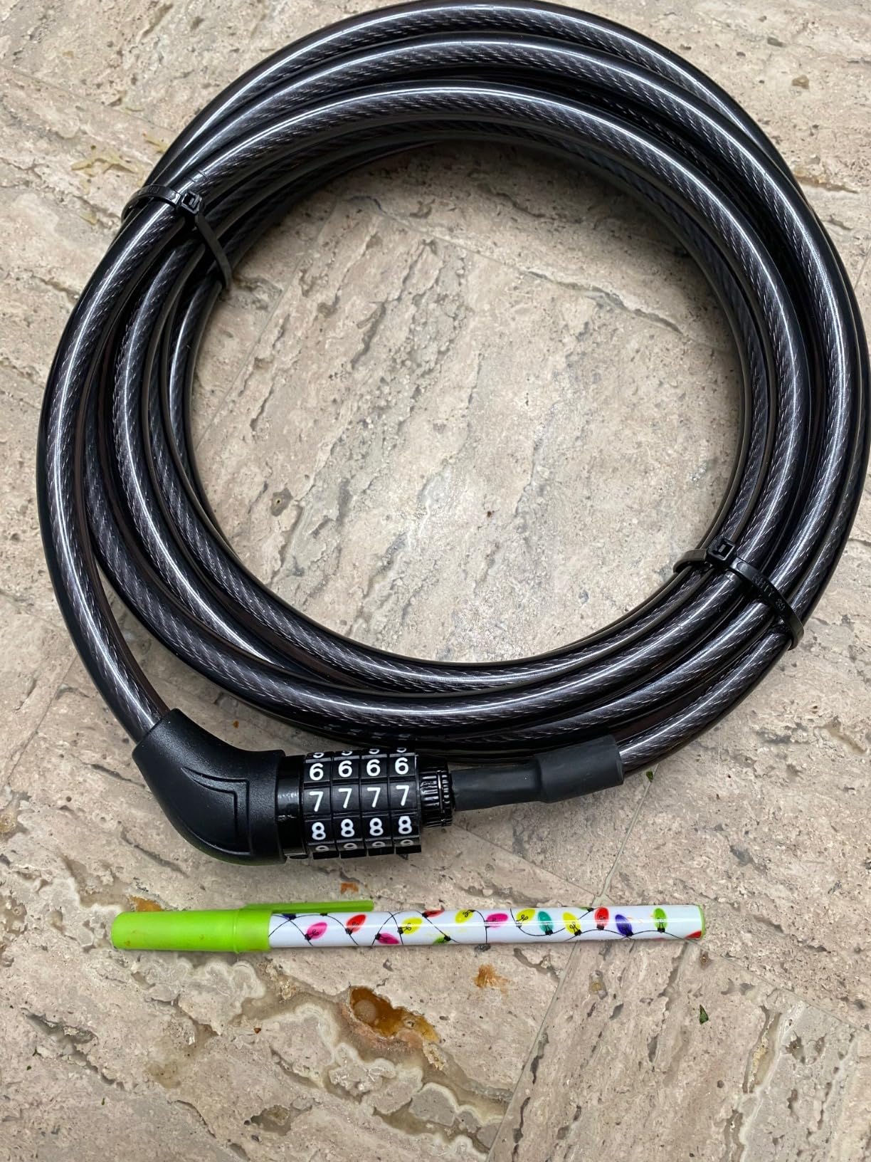 Amazon.com: Lumintrail Long Coiled Kayak Cable Lock 3/8 Inch (4, 6, 10 ...