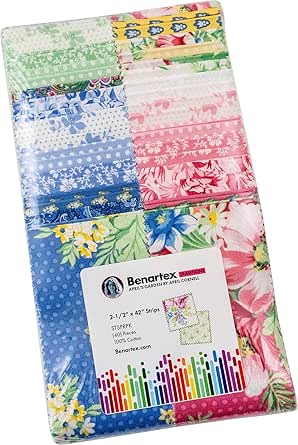 April Cornell April's Garden Strip-Pies 40 2.5-inch Strips Jelly Roll Benartex : Amazon.com.au: Home