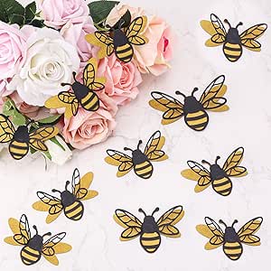 Amazon.com: 24pcs 3D Bee Stickers, 2 Sizes Tiny Ornaments for Honey Bee ...