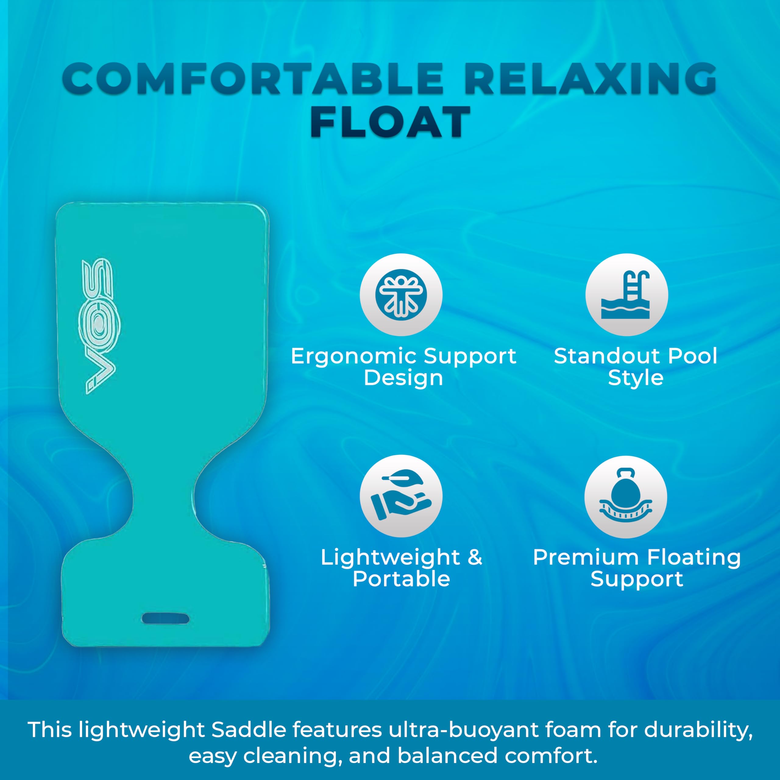 Snapklik.com : VOS Phoenix Premium Water Solid Saddle Floats For Adults ...