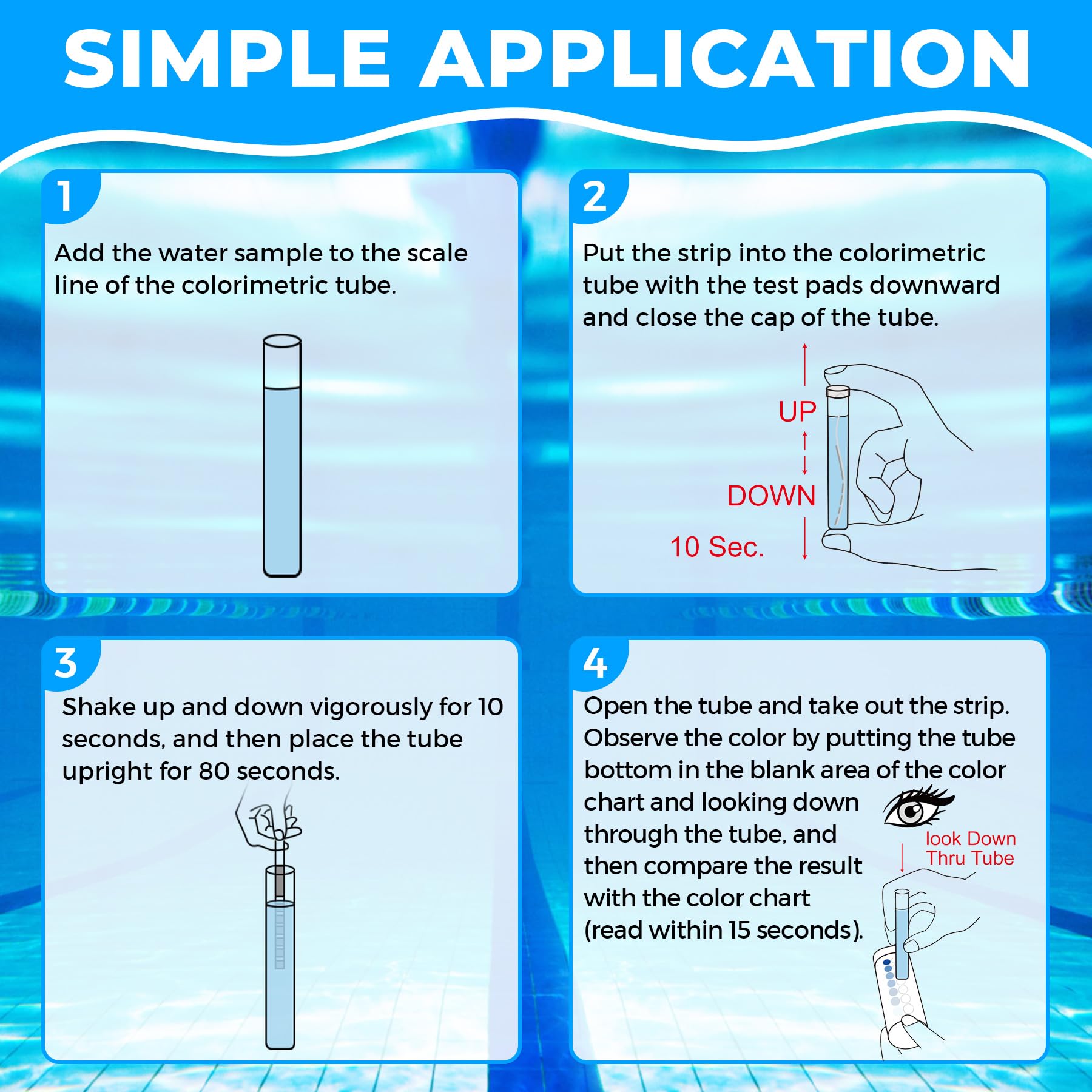 Snapklik.com : Phosphate Test Kit For Pool Hot-Tub: 50 Counts Water ...