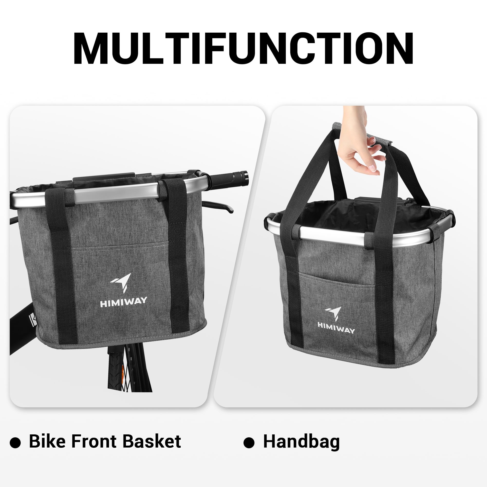 Himiway Bike Bags for Rear Rack 36L Foldable Bike Panniers + Folding ...