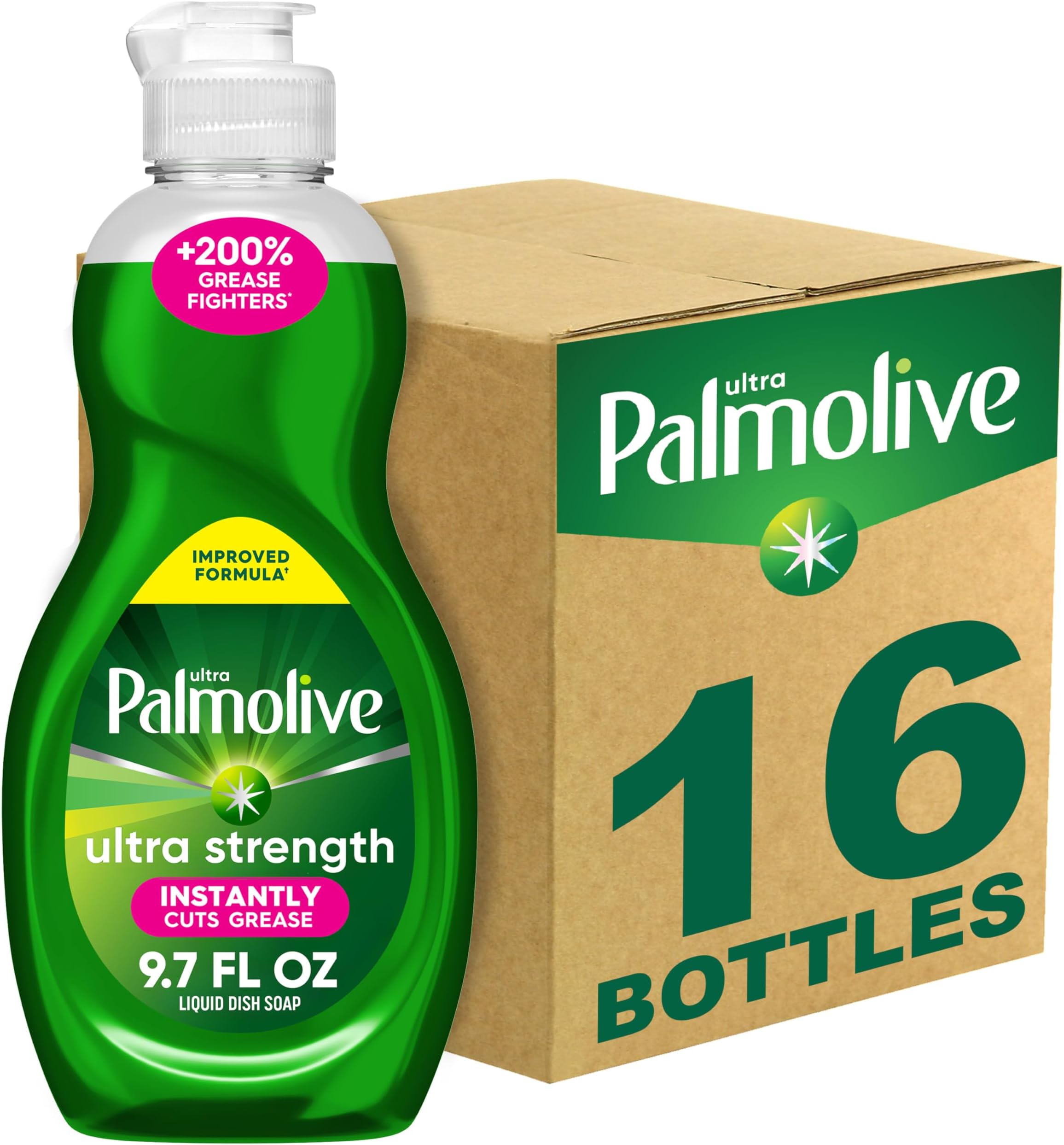 Amazon.com: Palmolive Ultra Strength Liquid Dish Soap, 9.7 oz Bottle ...