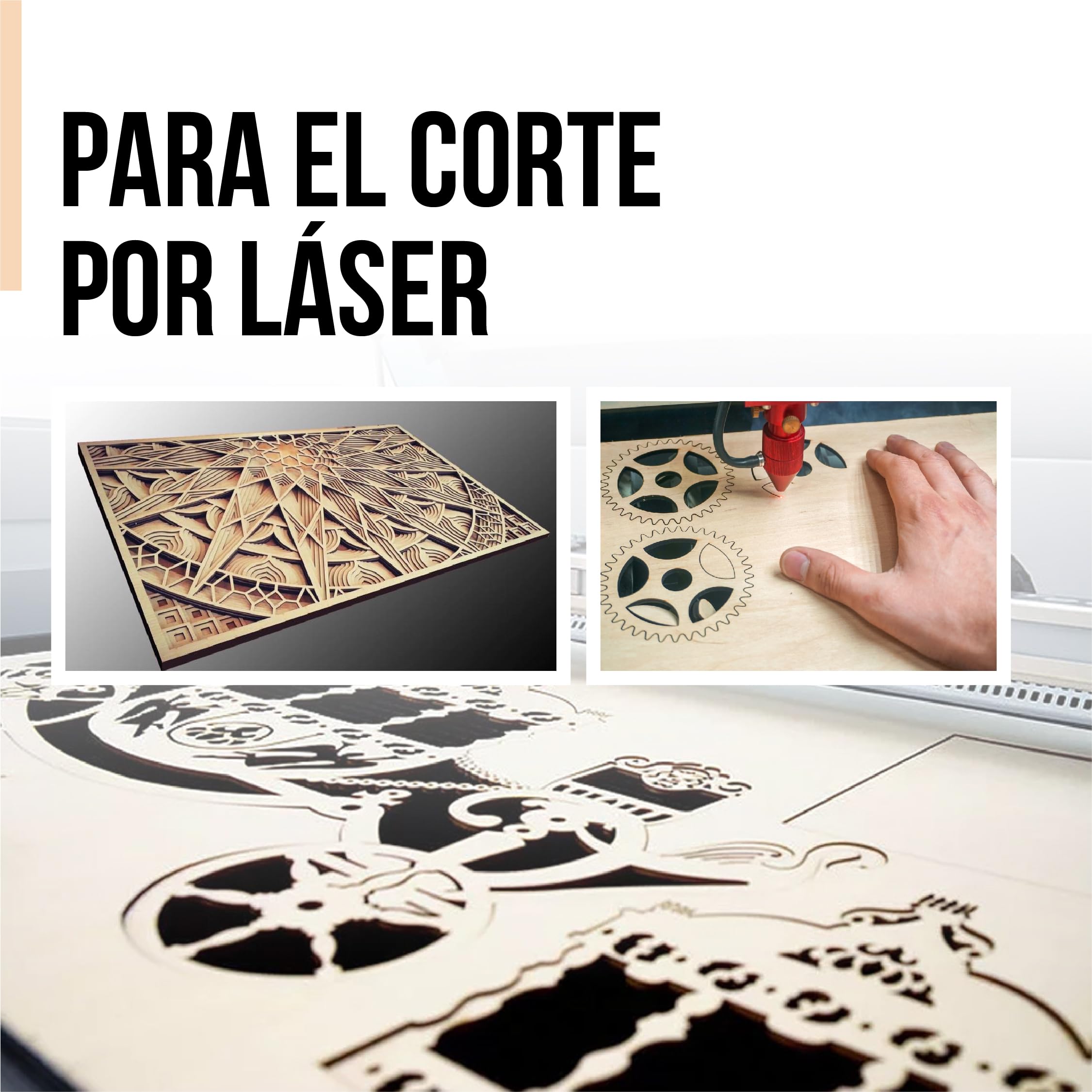 Paneles Madera ARMLAZER Madera Contrachapada De 400 X 400 X 4 Mm, 5 ...