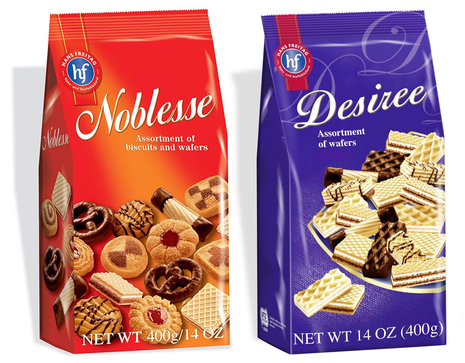 Amazon.com: Hans Freitag Desiree Wafers and Noblesse Wafer Cookies, 14. ...