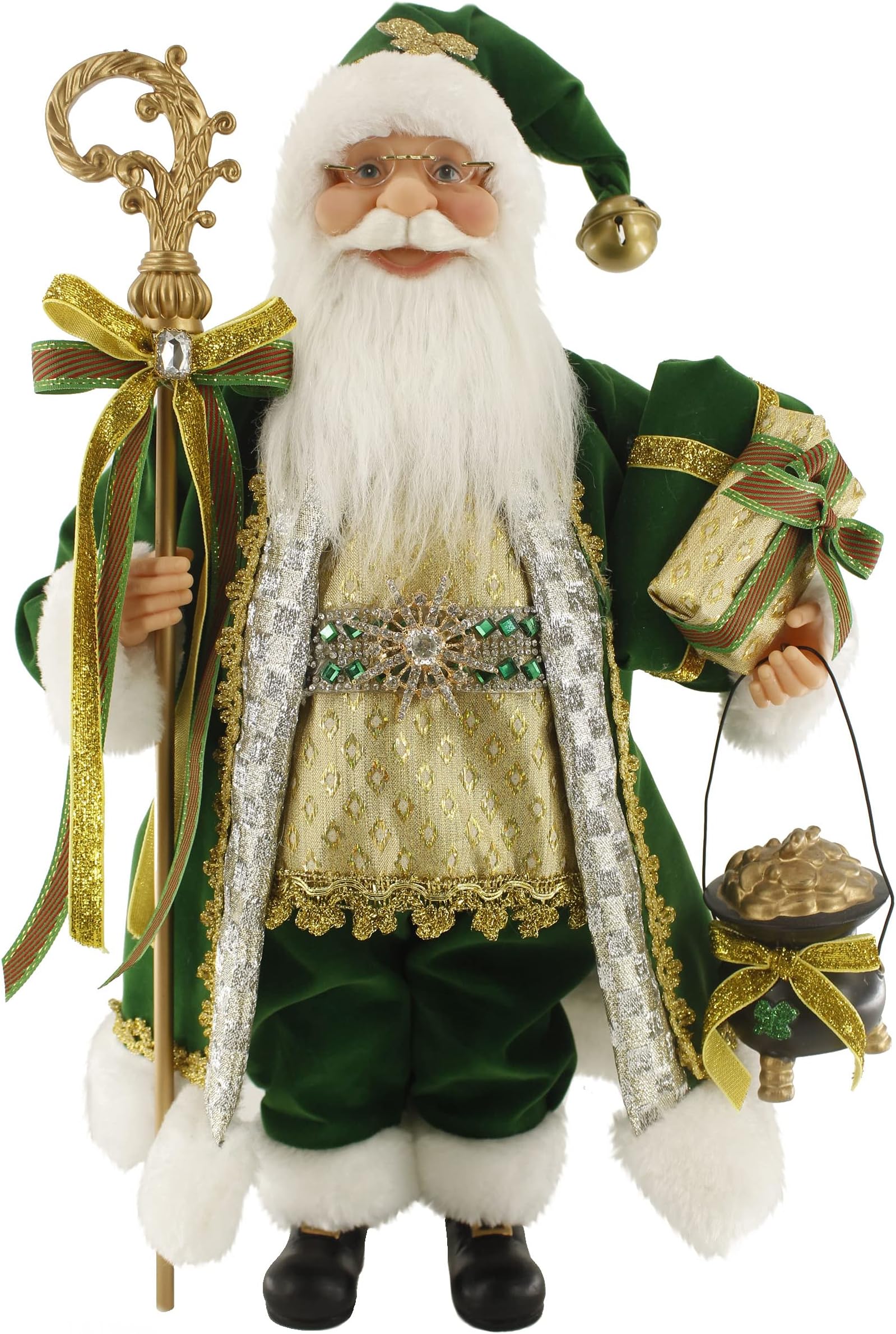 Amazon.com: Windy Hill Collection 36" Inch Standing Grand Santa Claus ...