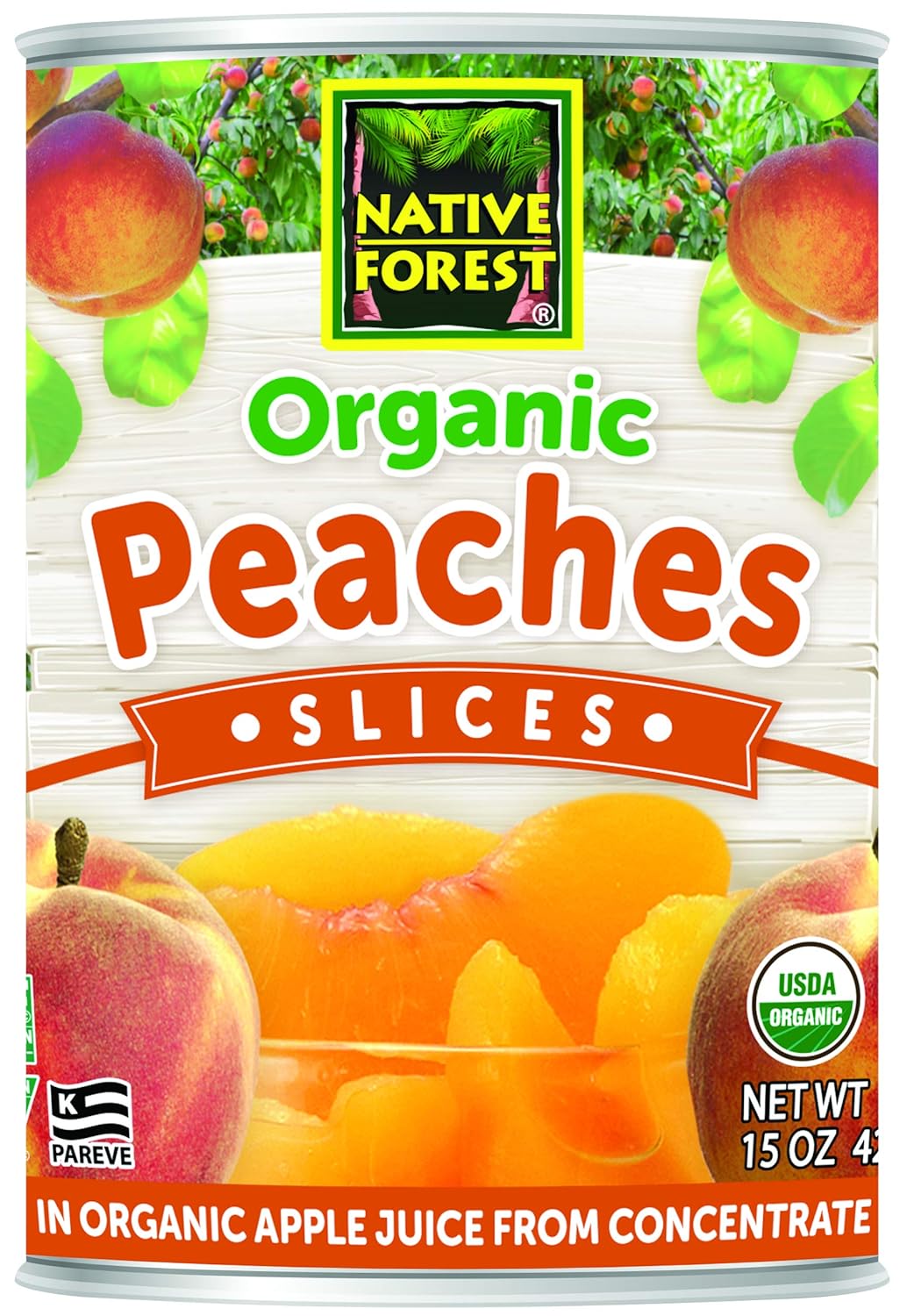 Amazon.com : Native Forest Organic Sliced Peaches, 15 Ounce Cans (Pack ...