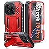 Amazon.com: JINGANGYU Compatible with iPhone 16 Pro Rugged Metal Case with Screen Protector ...