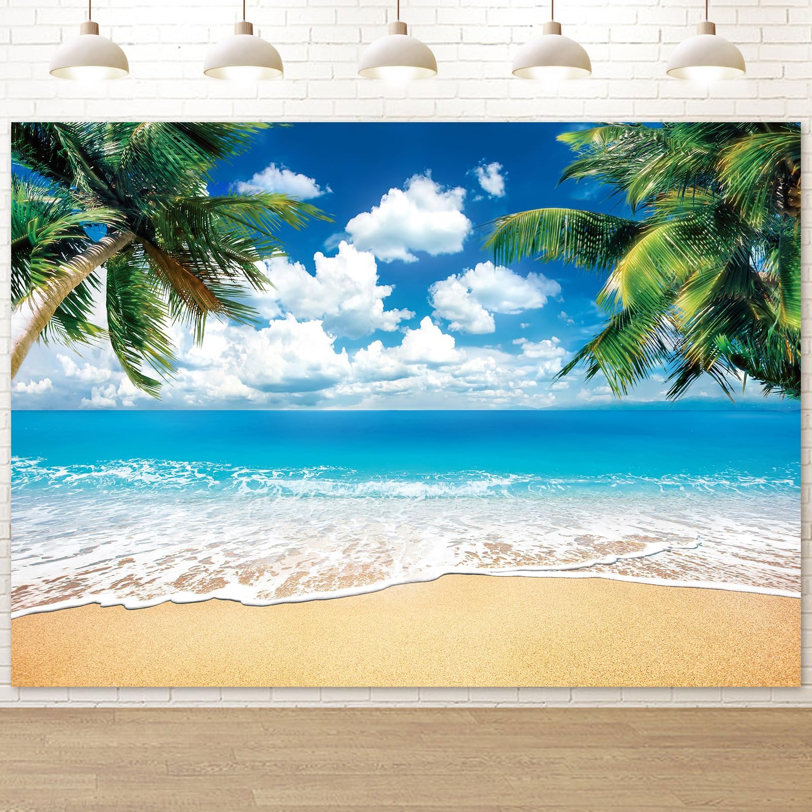 Amazon.com : Art Studio Beach Photography Backdrops Ocean Photo Booth ...
